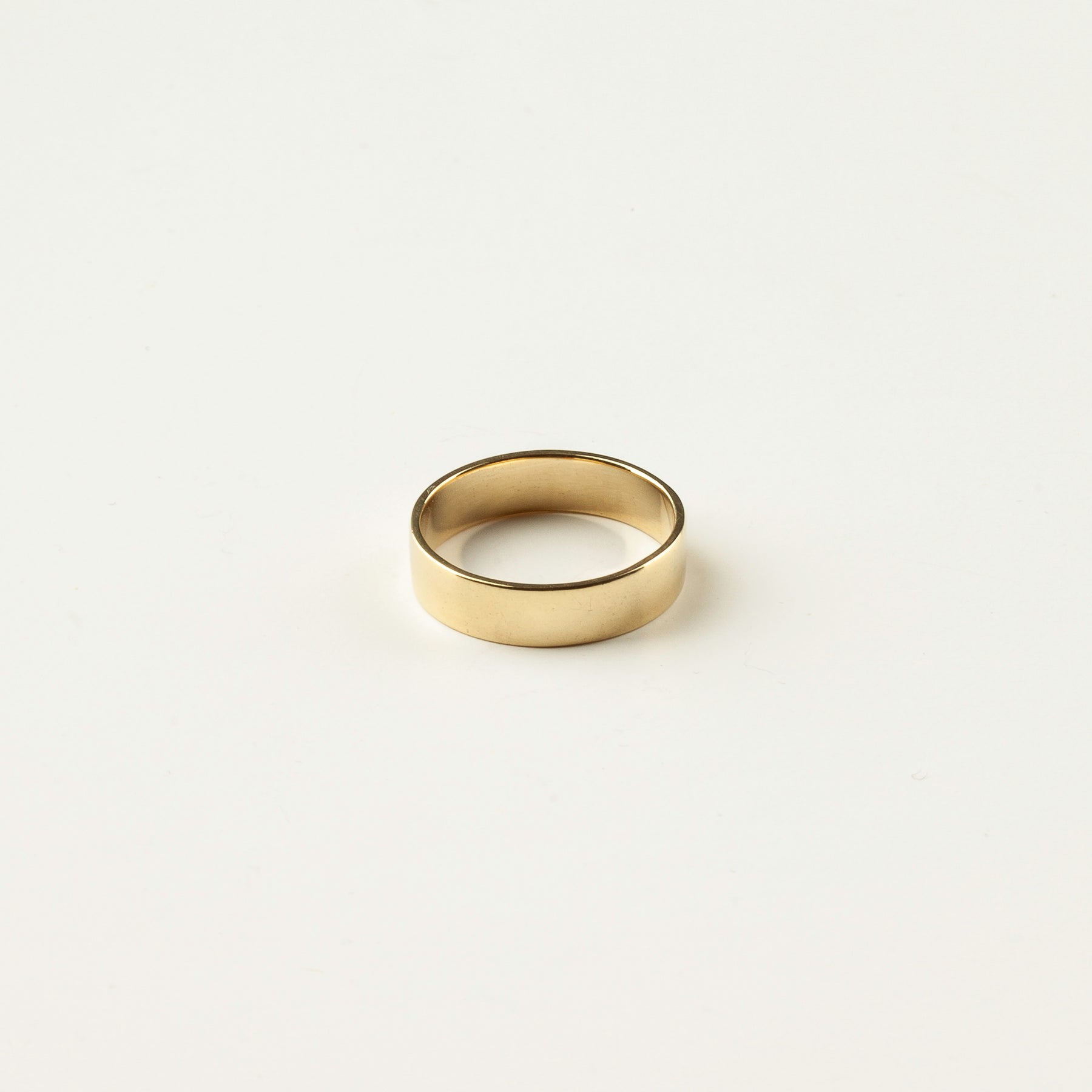 Large Flat Gold Ring